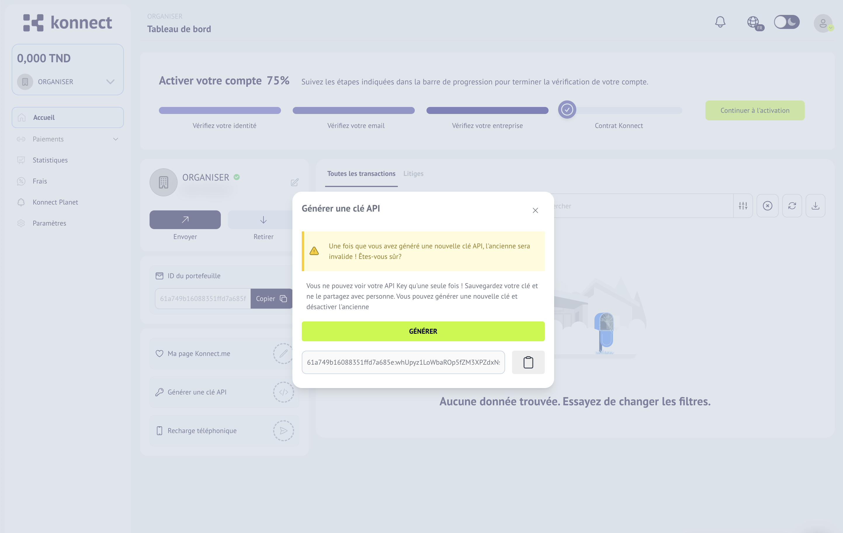 Getting your Credentials - Konnect Network